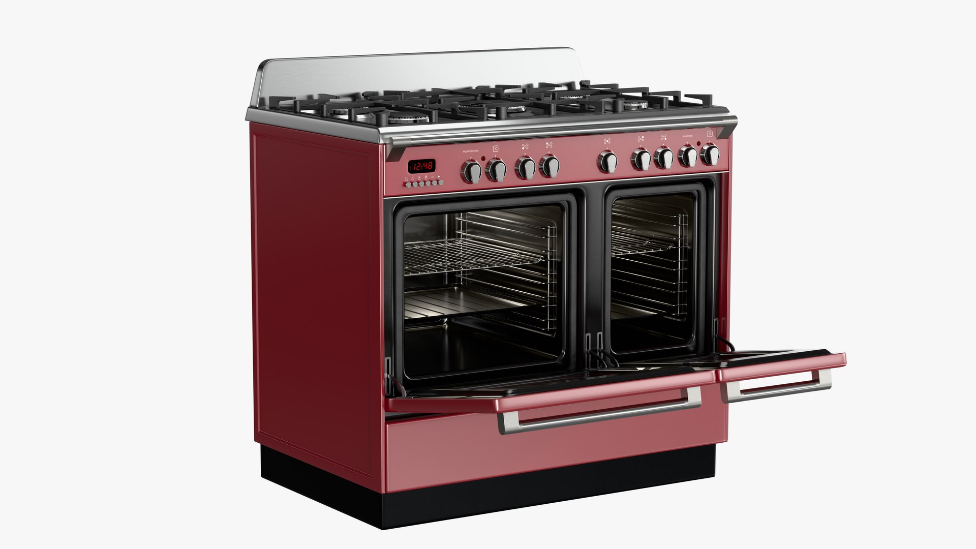 3D Gas Range Red - TurboSquid 2282306