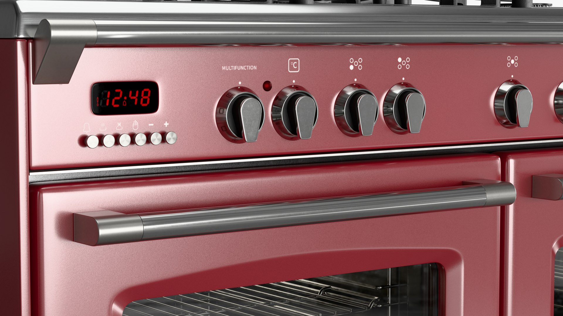 3D Gas Range Red - TurboSquid 2282306