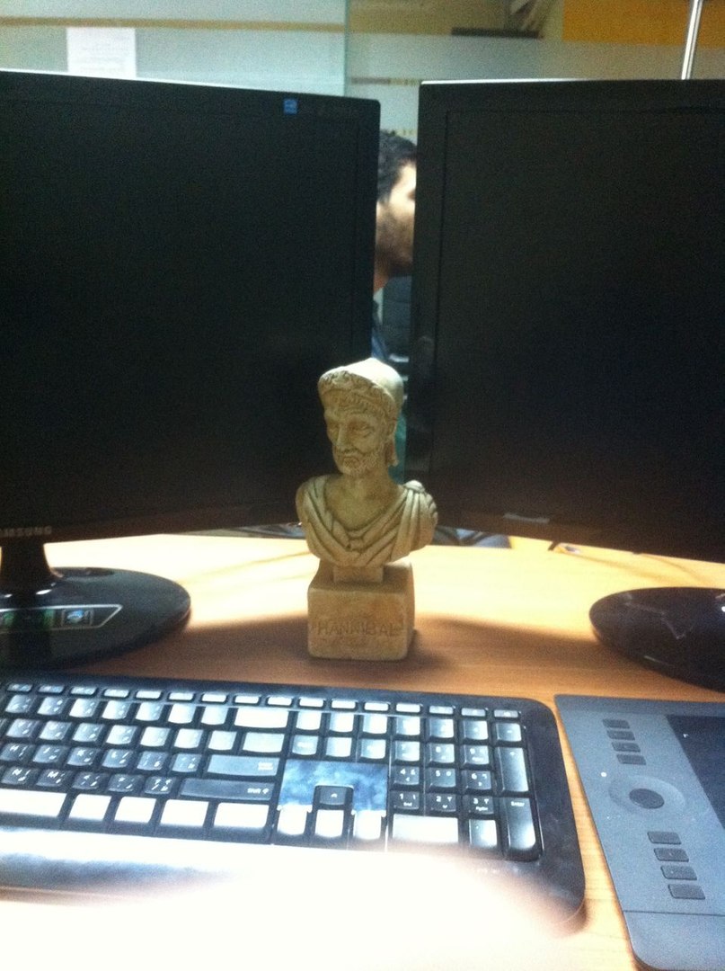Hannibal Head Statue 3d Model