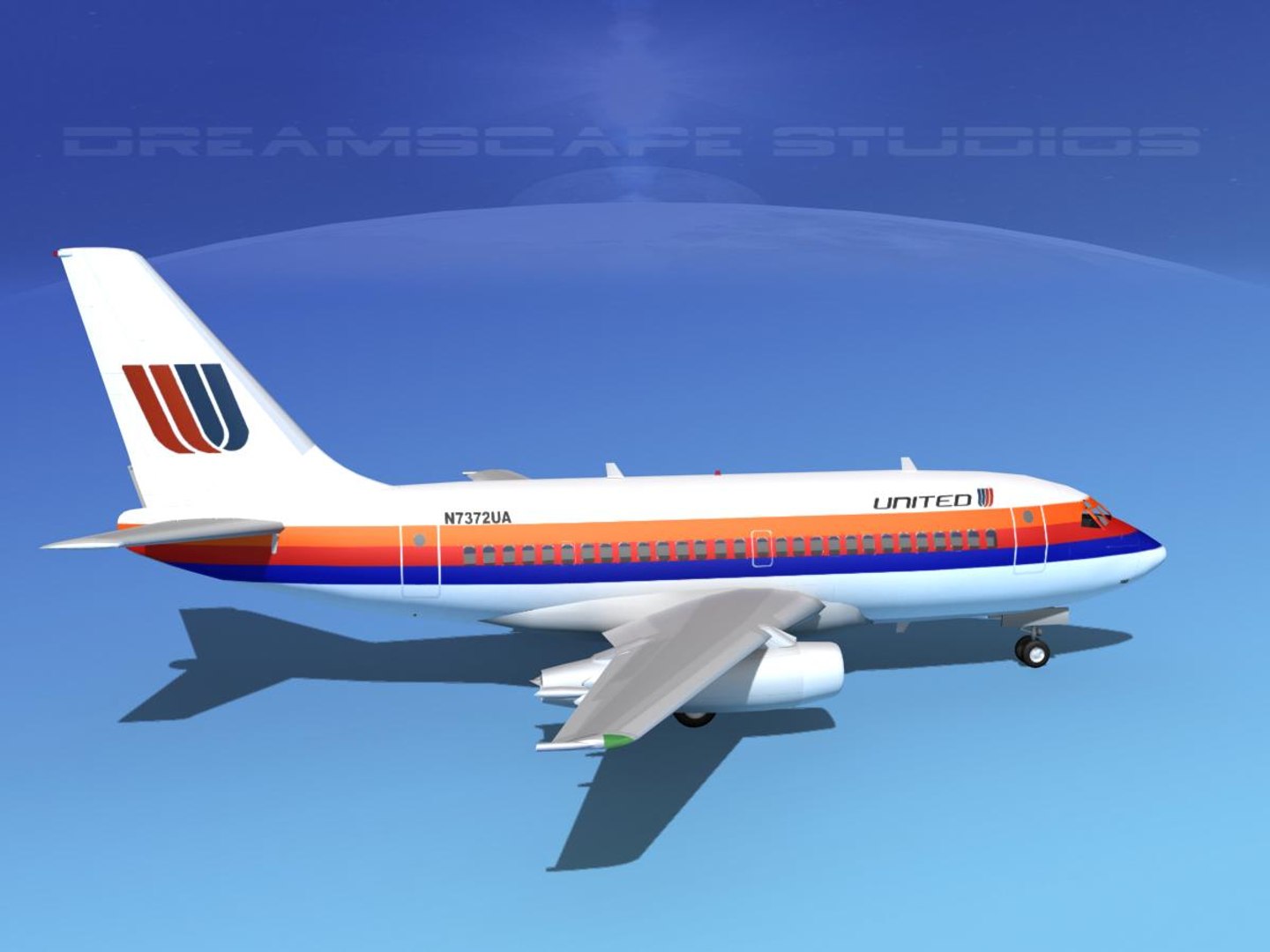 Boeing 737 737-100 3d Max