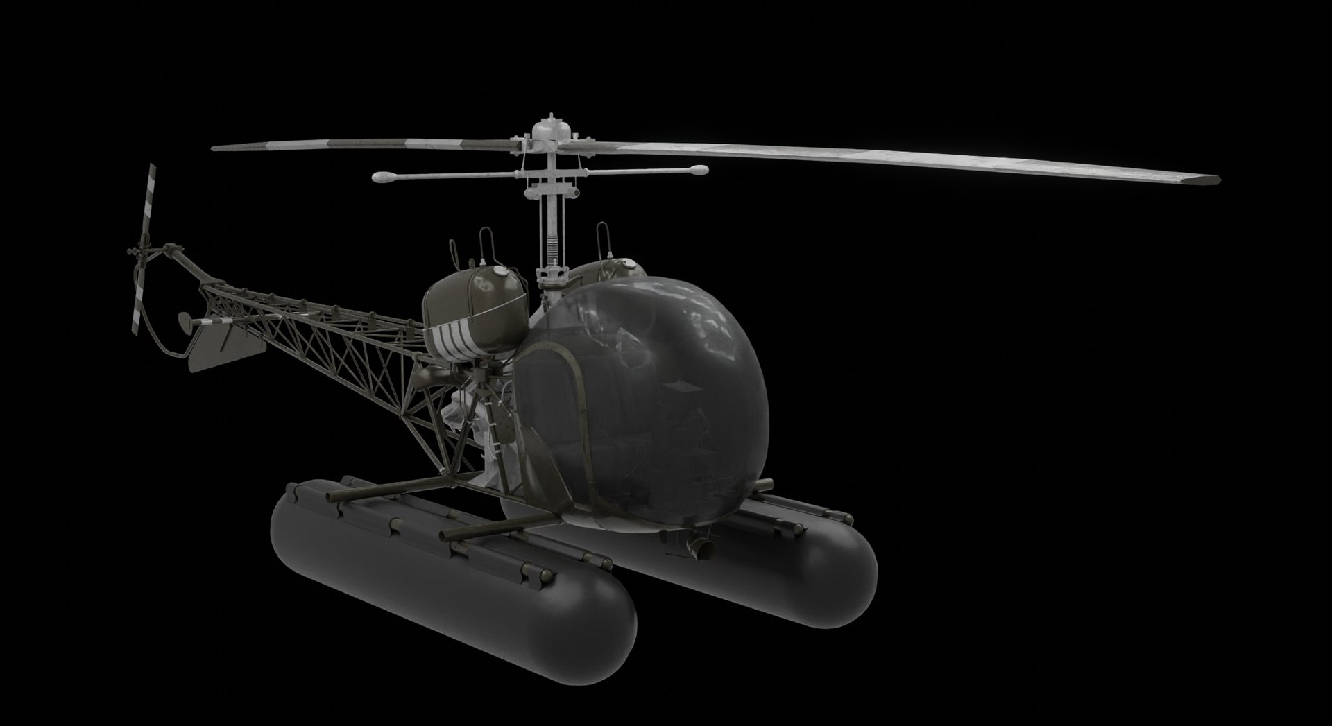 modelo 3d Helicóptero Bell 47 - TurboSquid 2226803