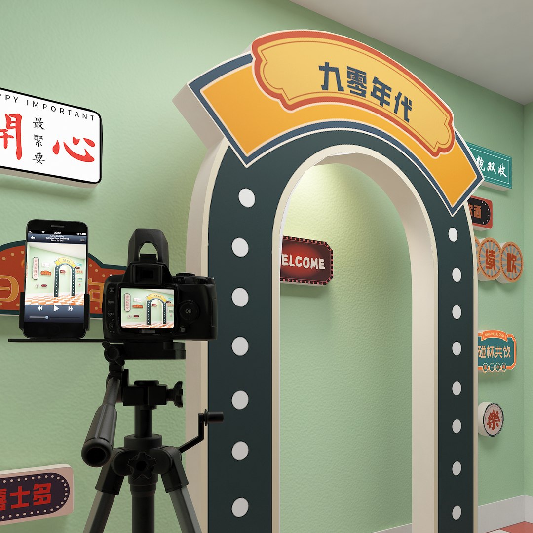 3D Hong Kong Wind Networks Popular Live Streaming Room Old Hong Kong ...