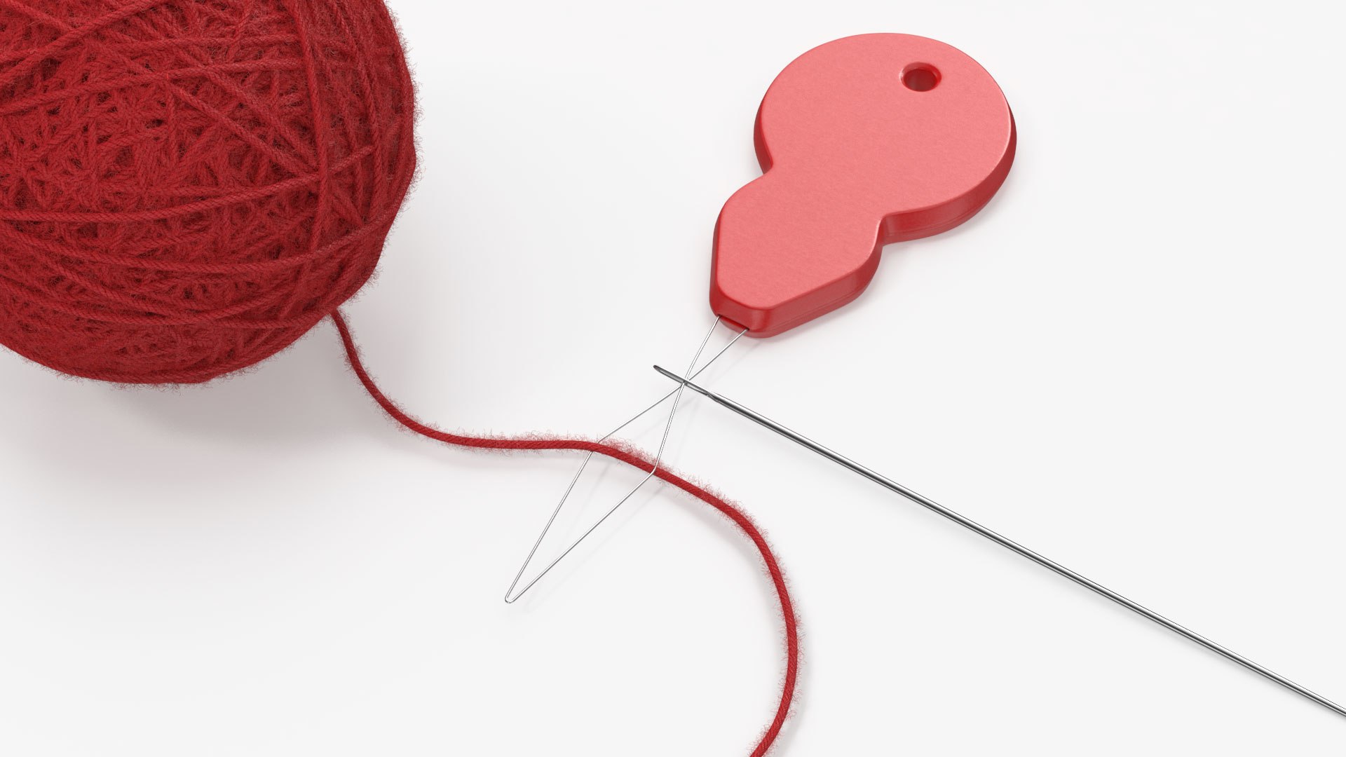 Yarn With Threader And Needle 3D - TurboSquid 2388783