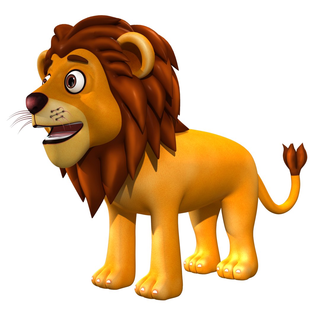 3D Cartoon Lion 3D Model - TurboSquid 2139770