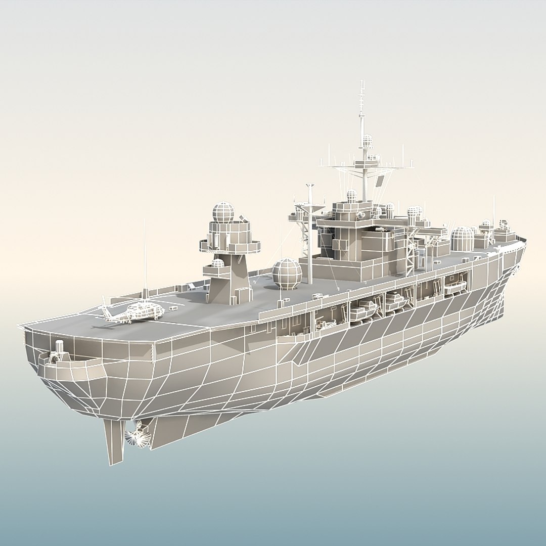3d model uss lcc mount
