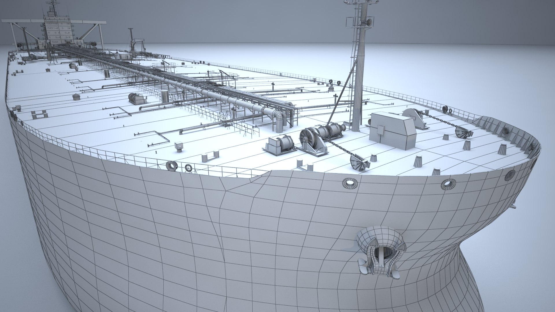 Oil Tanker Ship 300000dwt 3d Model