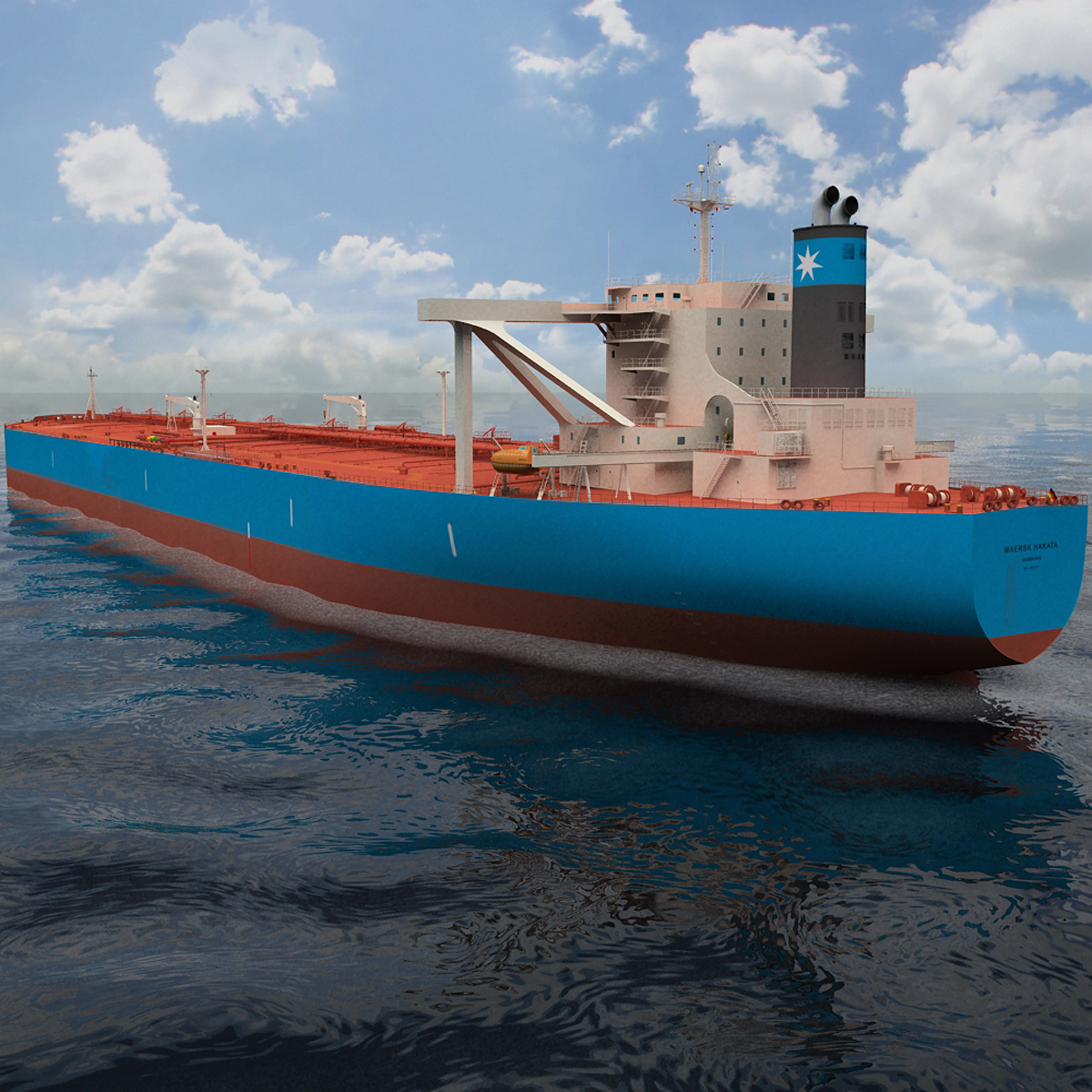oil tanker ship 300000dwt 3d model