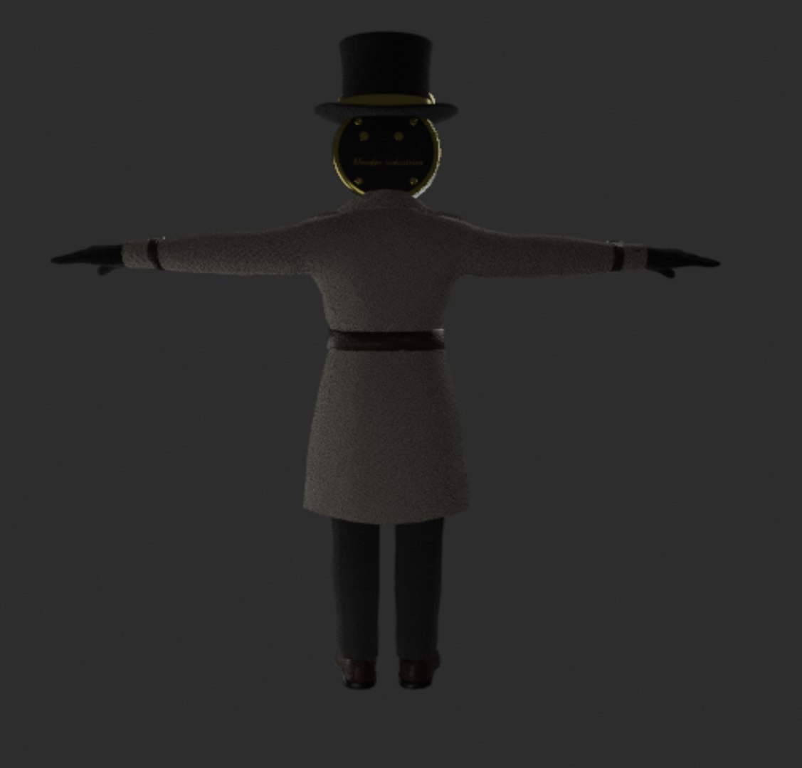 Clock Man Model - TurboSquid 2147823