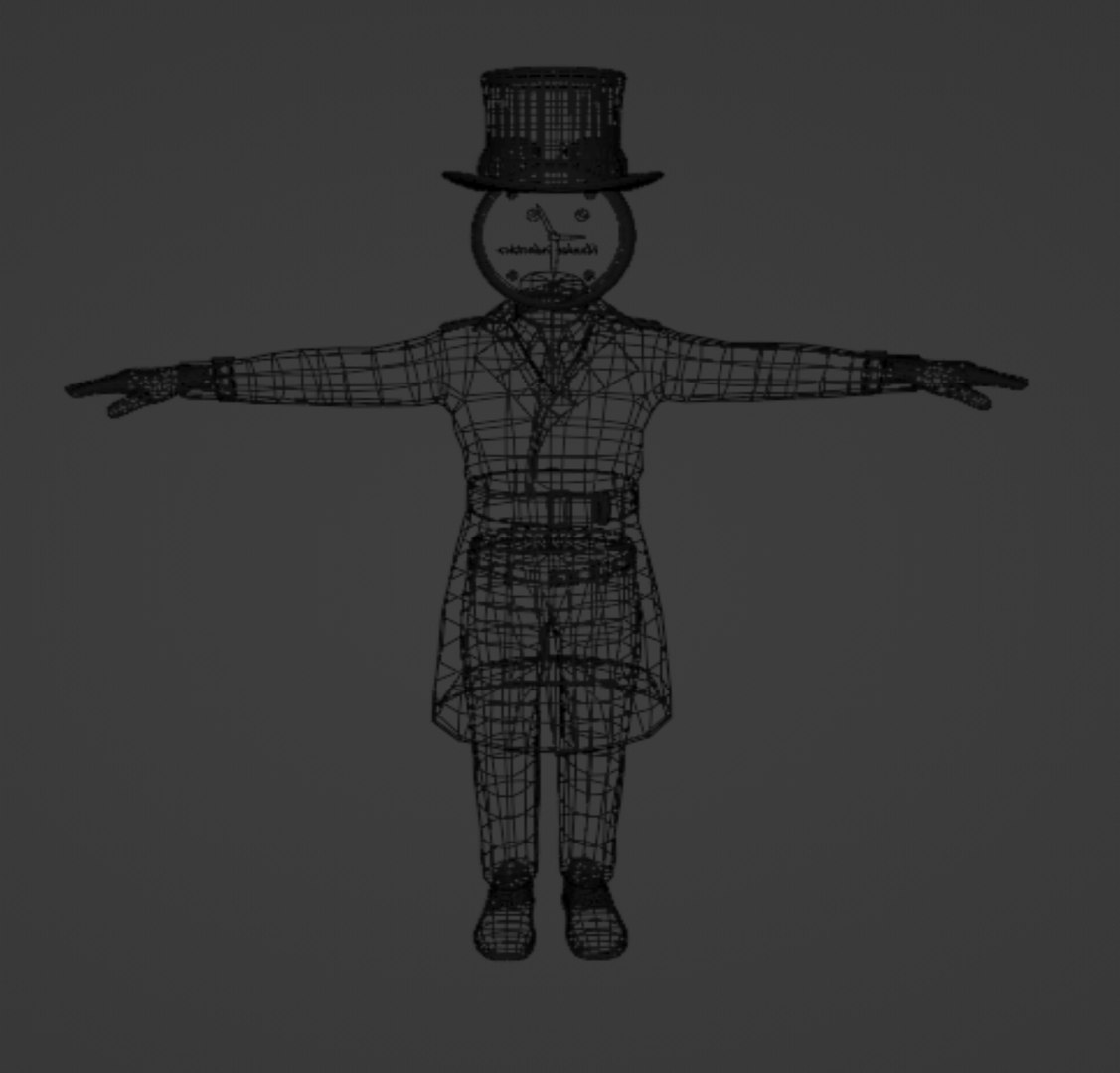 Clock Man Model - TurboSquid 2147823