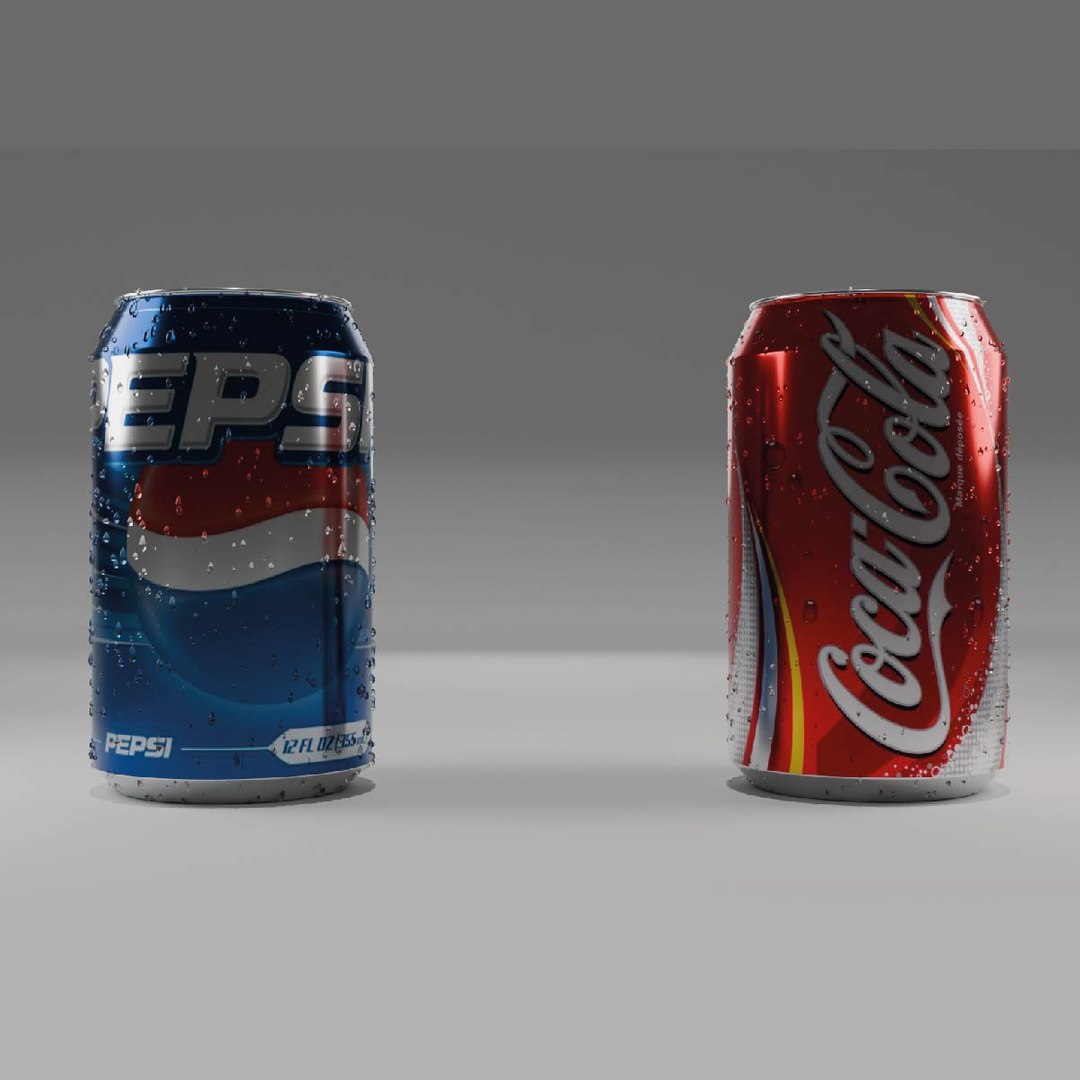 Free Lata De Gaseosa Coca Cola Y Pepsi 3D Model - TurboSquid 2218237