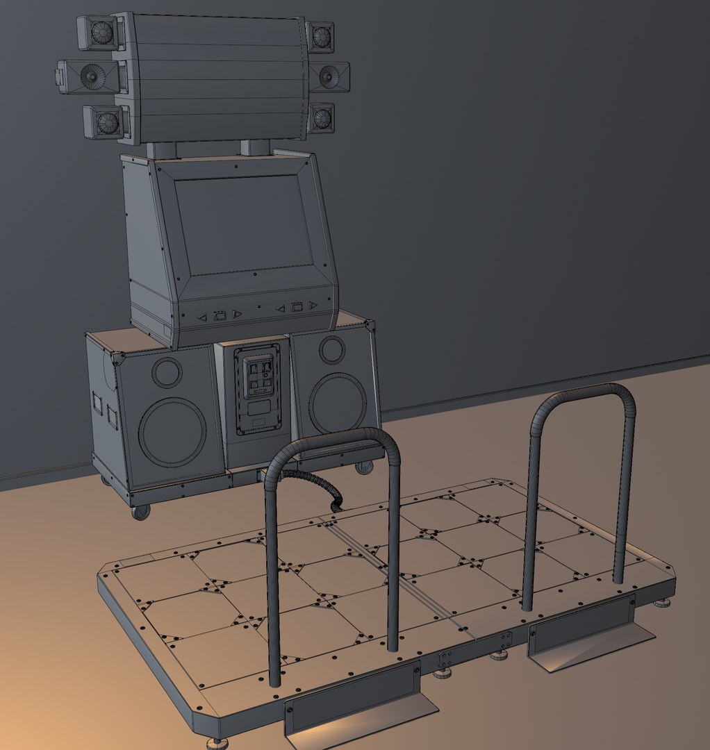 3D Dance Dance Revolution DDR Arcade Cabinet - TurboSquid 2172582