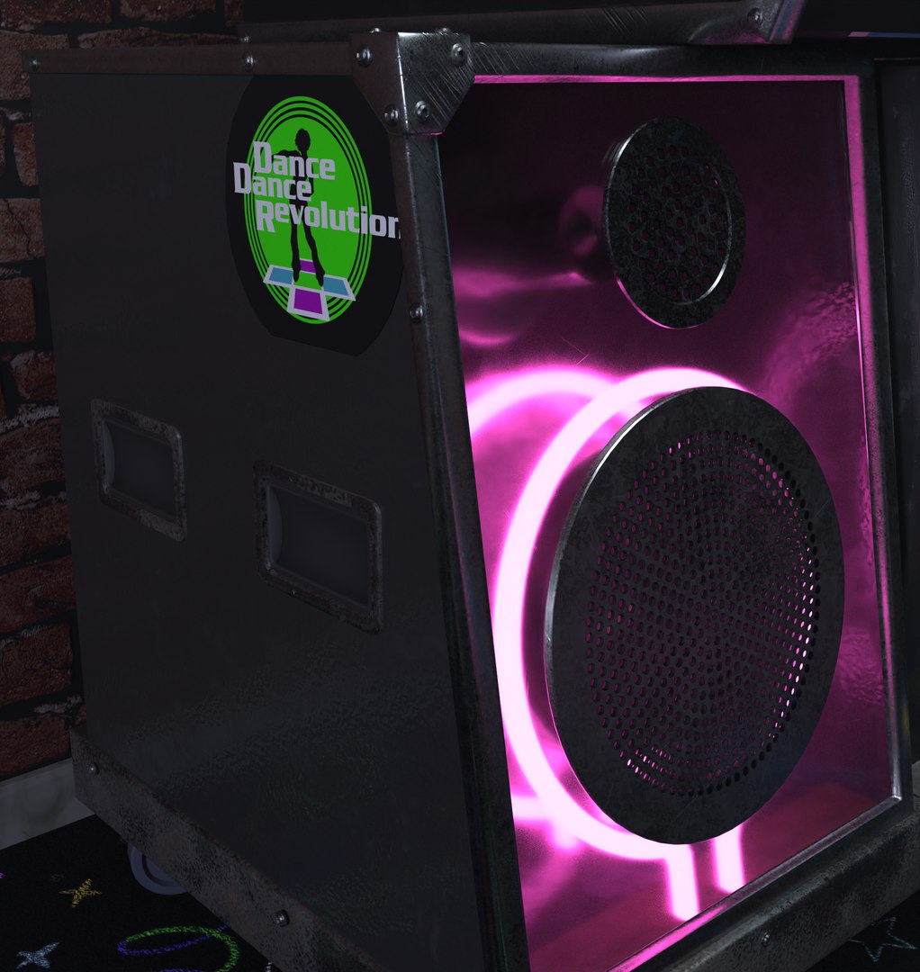 3D Dance Dance Revolution DDR Arcade Cabinet - TurboSquid 2172582