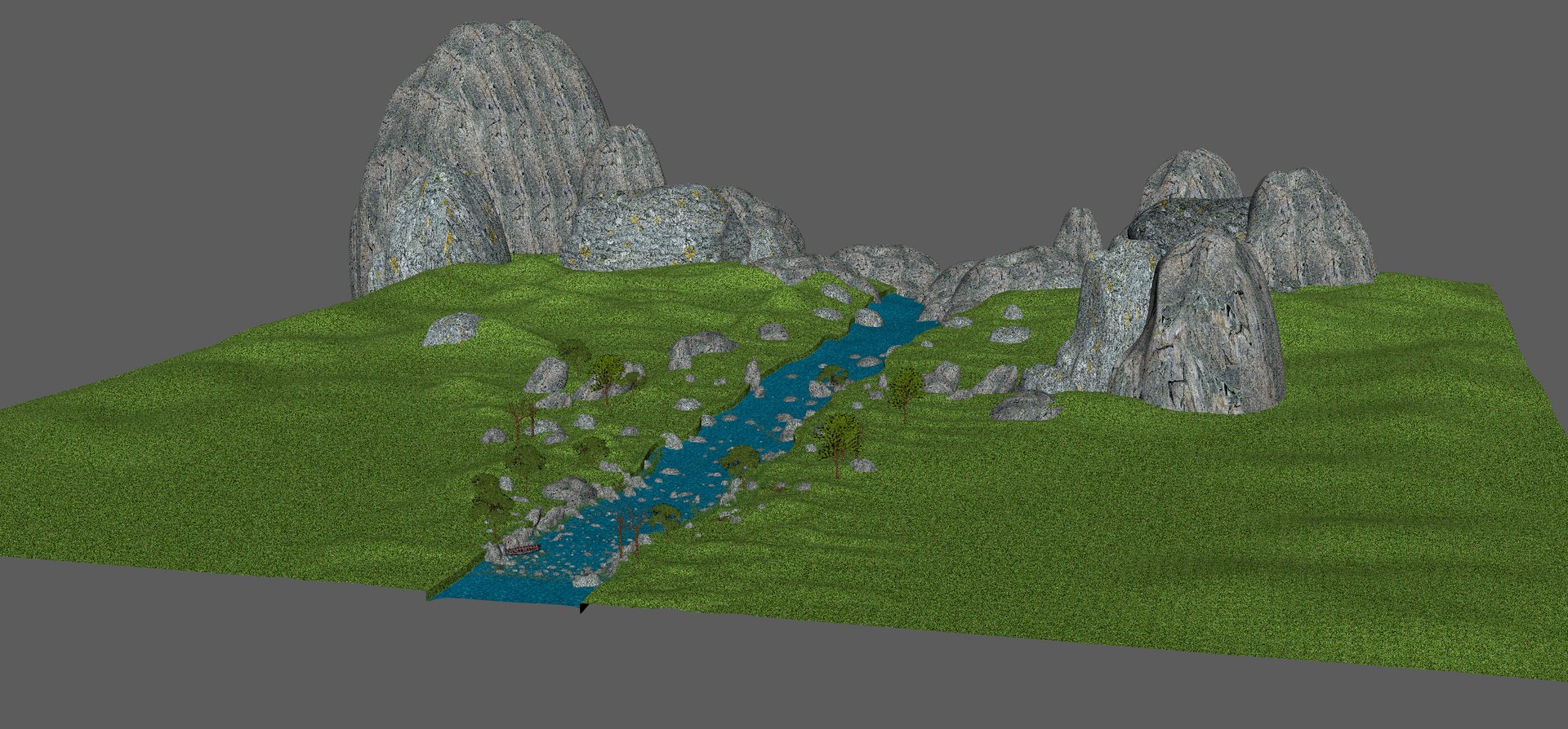 3D Model Landscape River - TurboSquid 1277590