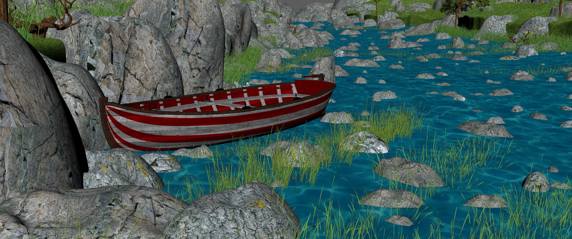 3D Model Landscape River - TurboSquid 1277590