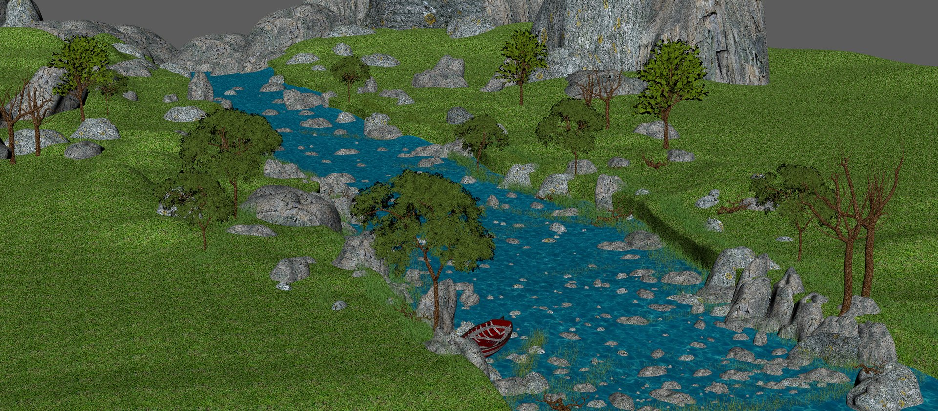 3D Model Landscape River - TurboSquid 1277590