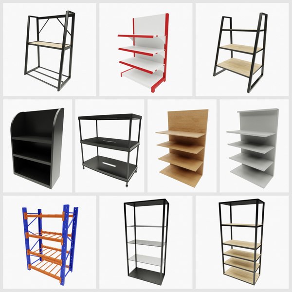 3D shelving shelf furniture model - TurboSquid 1600888
