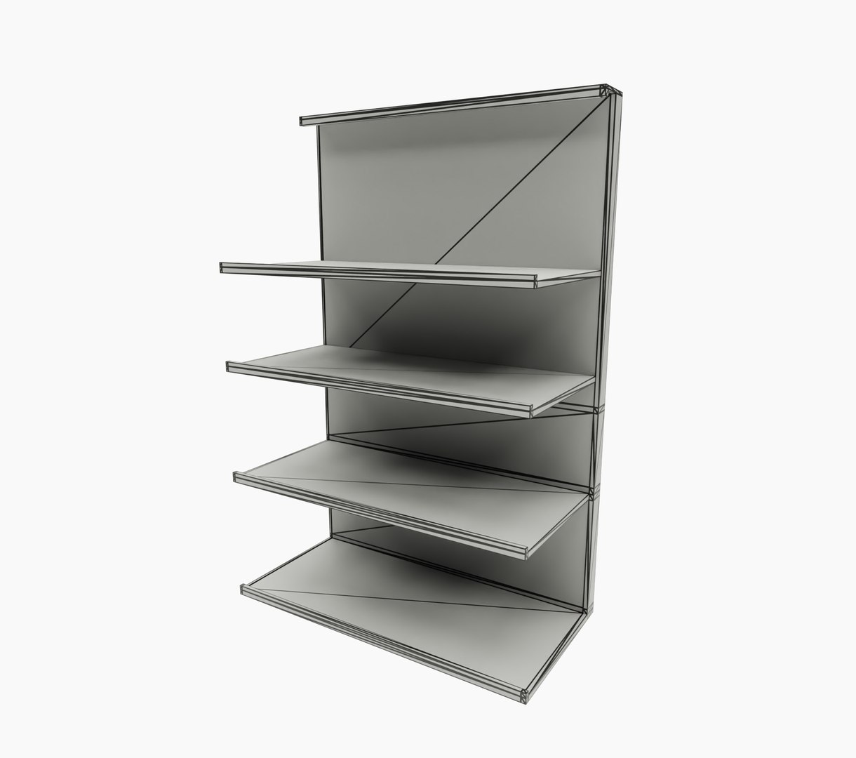 3D Shelving Shelf Furniture Model - TurboSquid 1600888