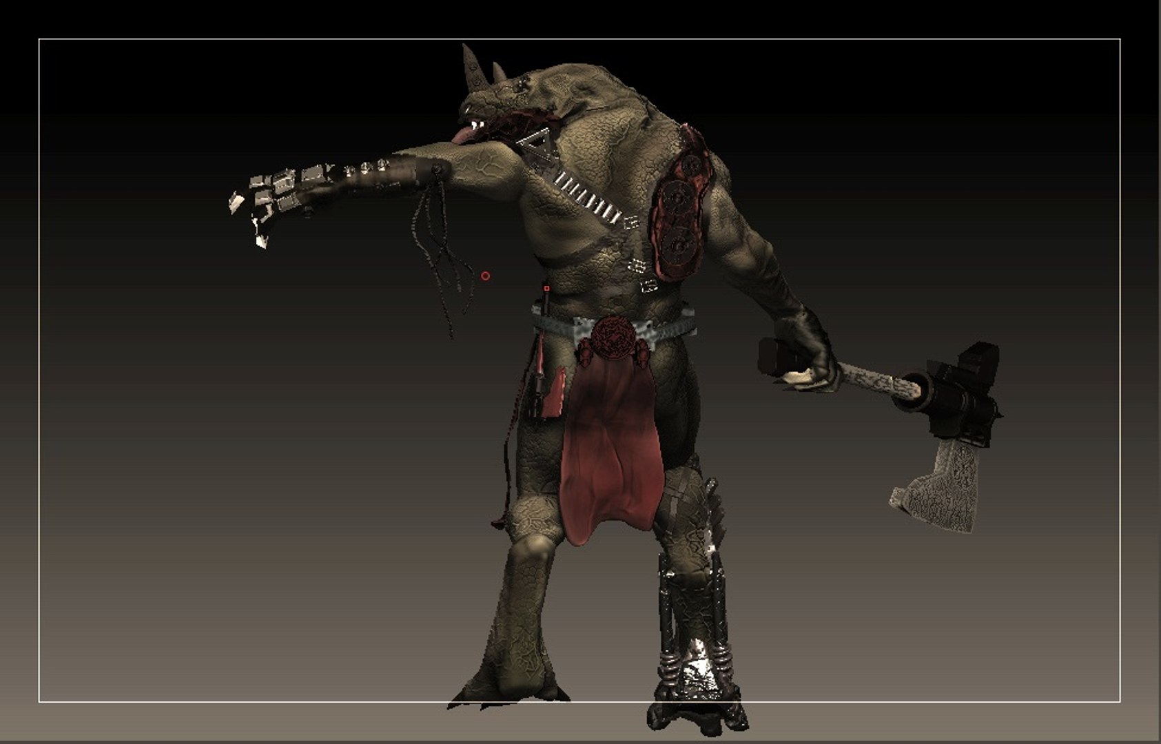 3d model rino monster
