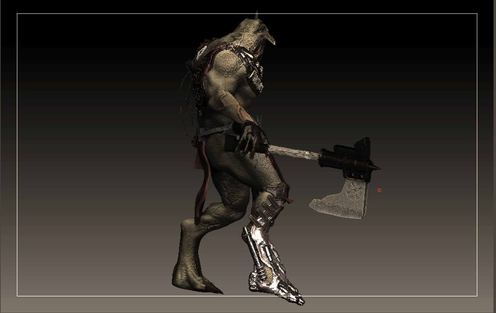 3d model rino monster