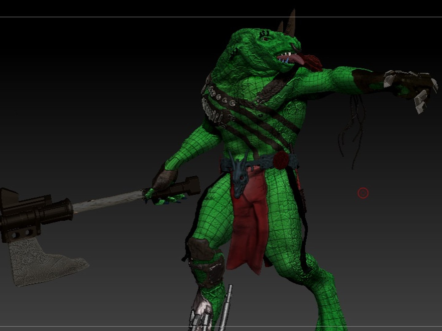 3d model rino monster