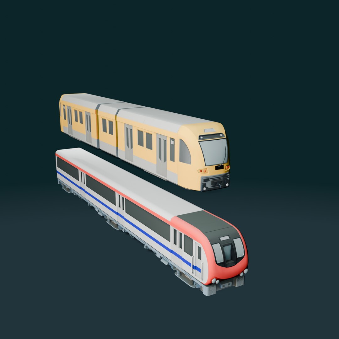 Train Cartoon 3D Model Stylized 3D Model - TurboSquid 2325039