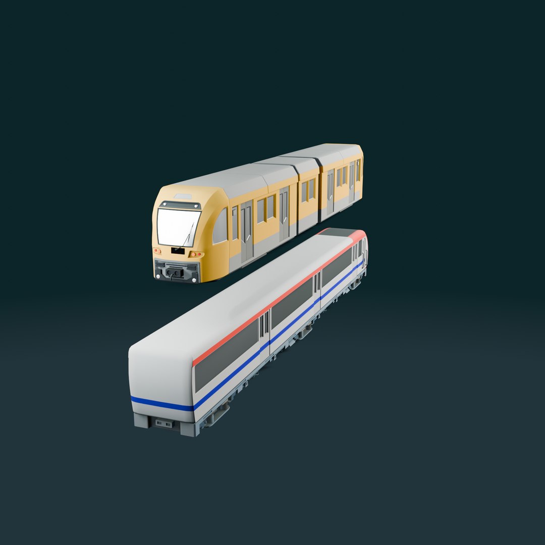 Train Cartoon 3D Model Stylized 3D Model - TurboSquid 2325039