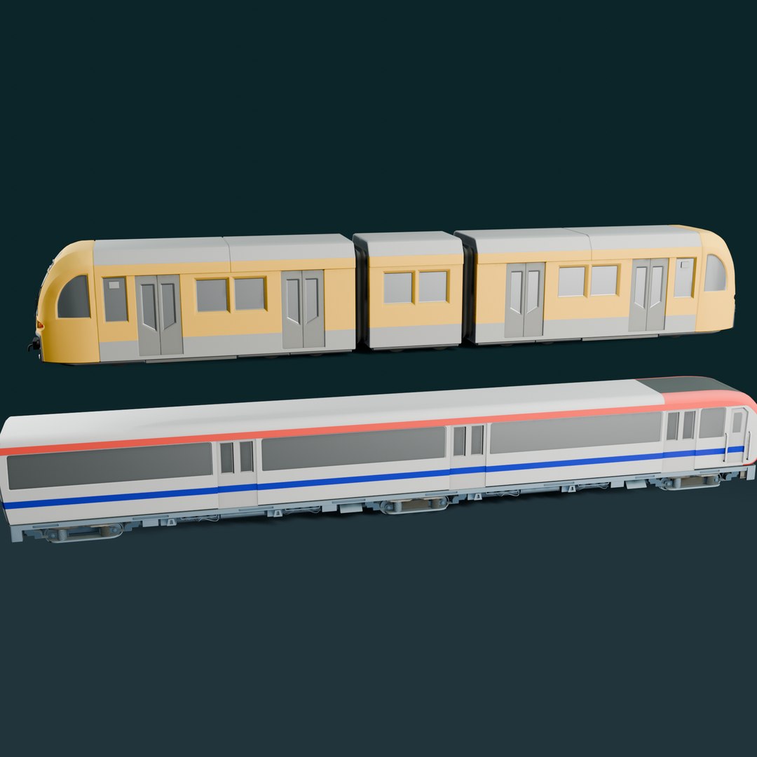 Train Cartoon 3D Model Stylized 3D Model - TurboSquid 2325039