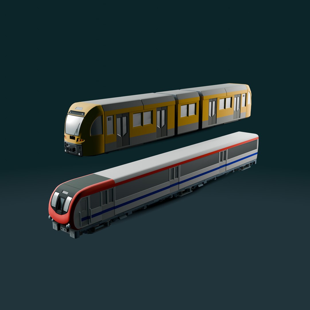 Train Cartoon 3D Model Stylized 3D Model - TurboSquid 2325039