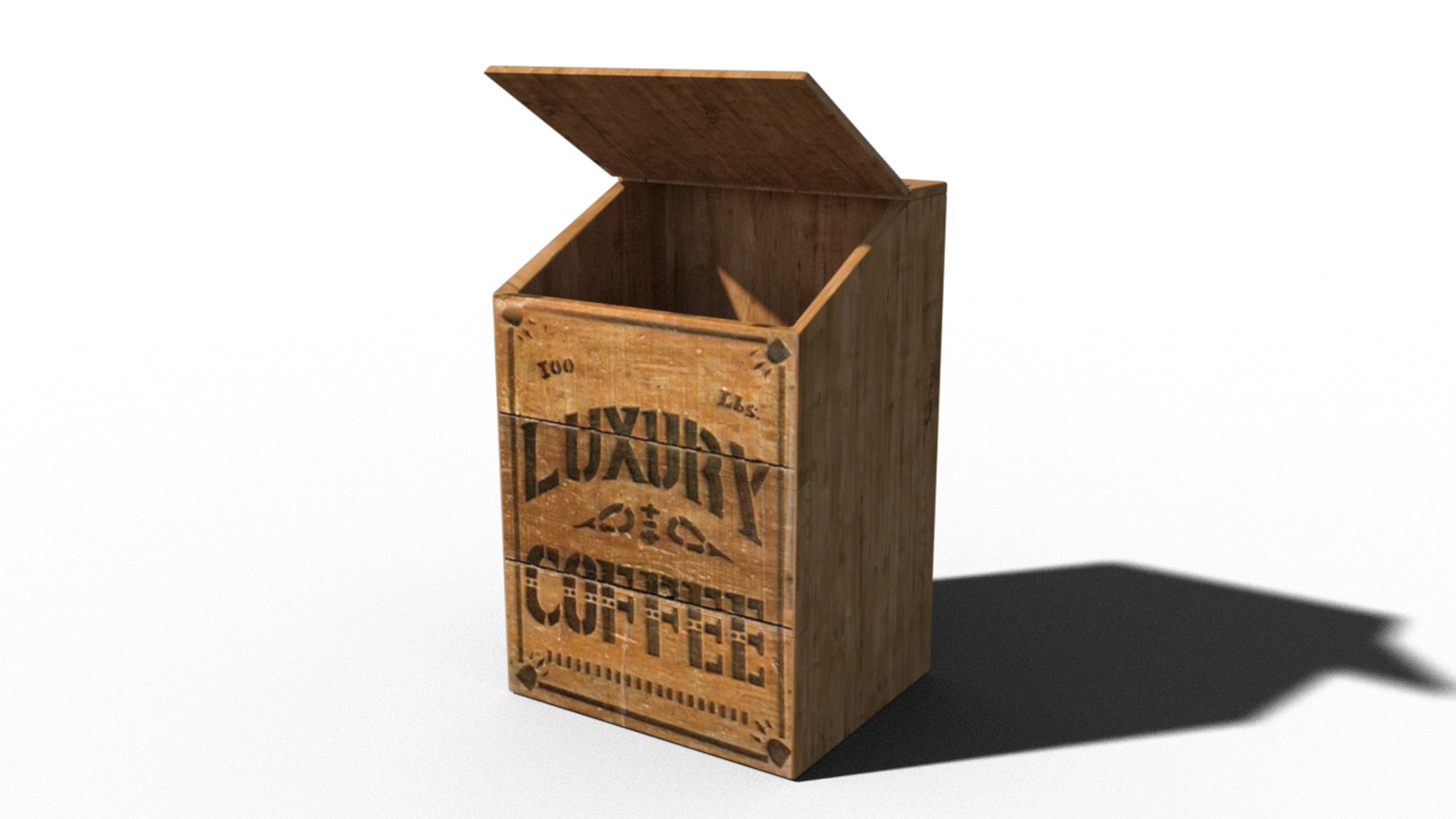 Antique wooden coffee box 3D model - TurboSquid 1430039