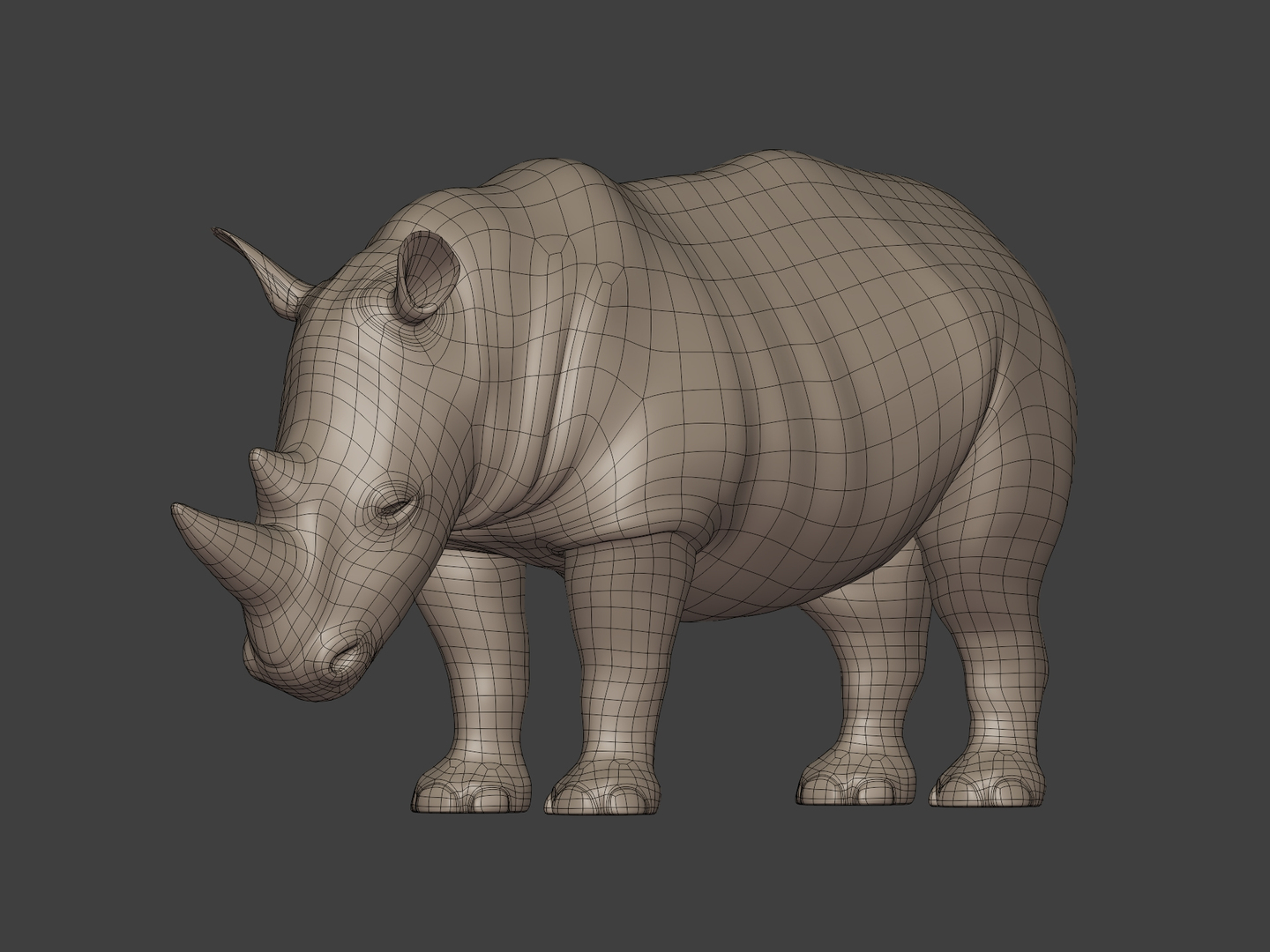3D Rhinoceros Statue Base Mesh - TurboSquid 1756910