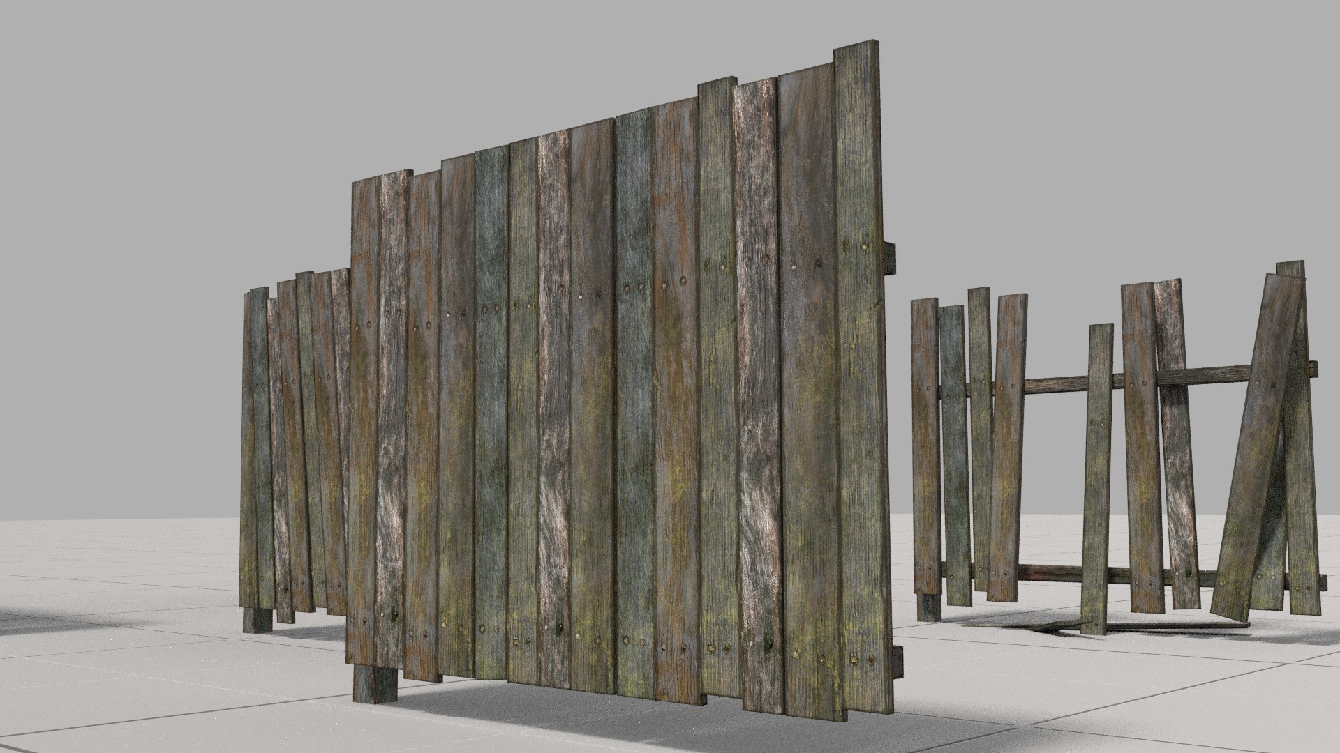 Free Wooden Fence Old Wood 3D Model - TurboSquid 1317167