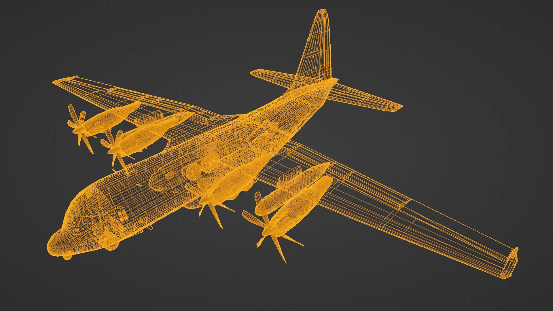 3d Coast Guard Hc-130j Model