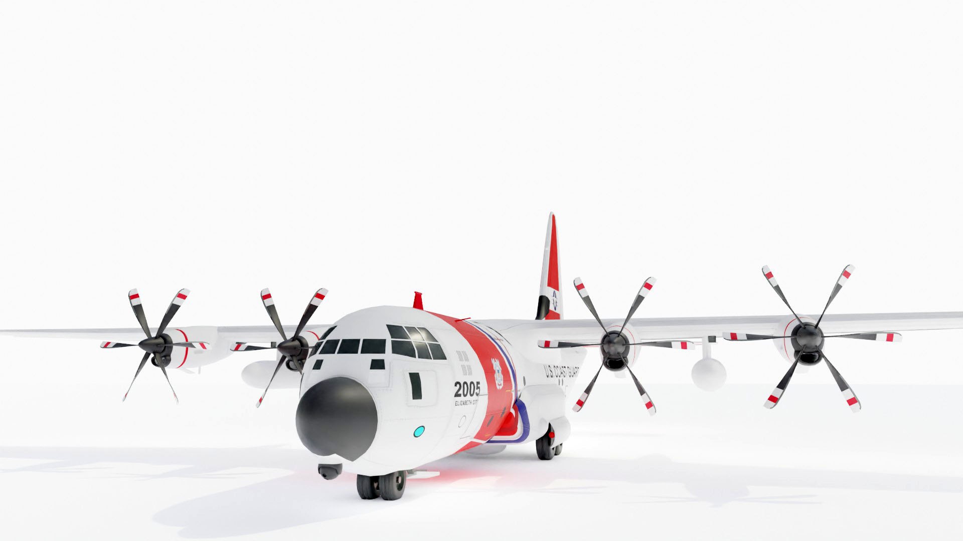 3d Coast Guard Hc-130j Model