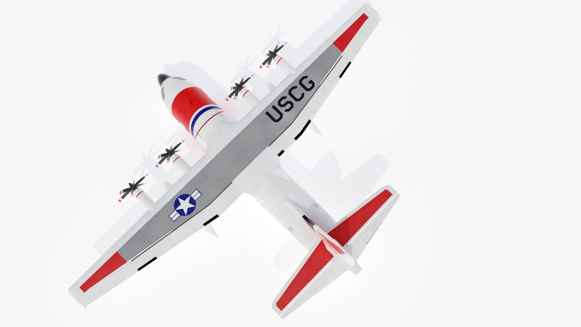 3d Coast Guard Hc-130j Model