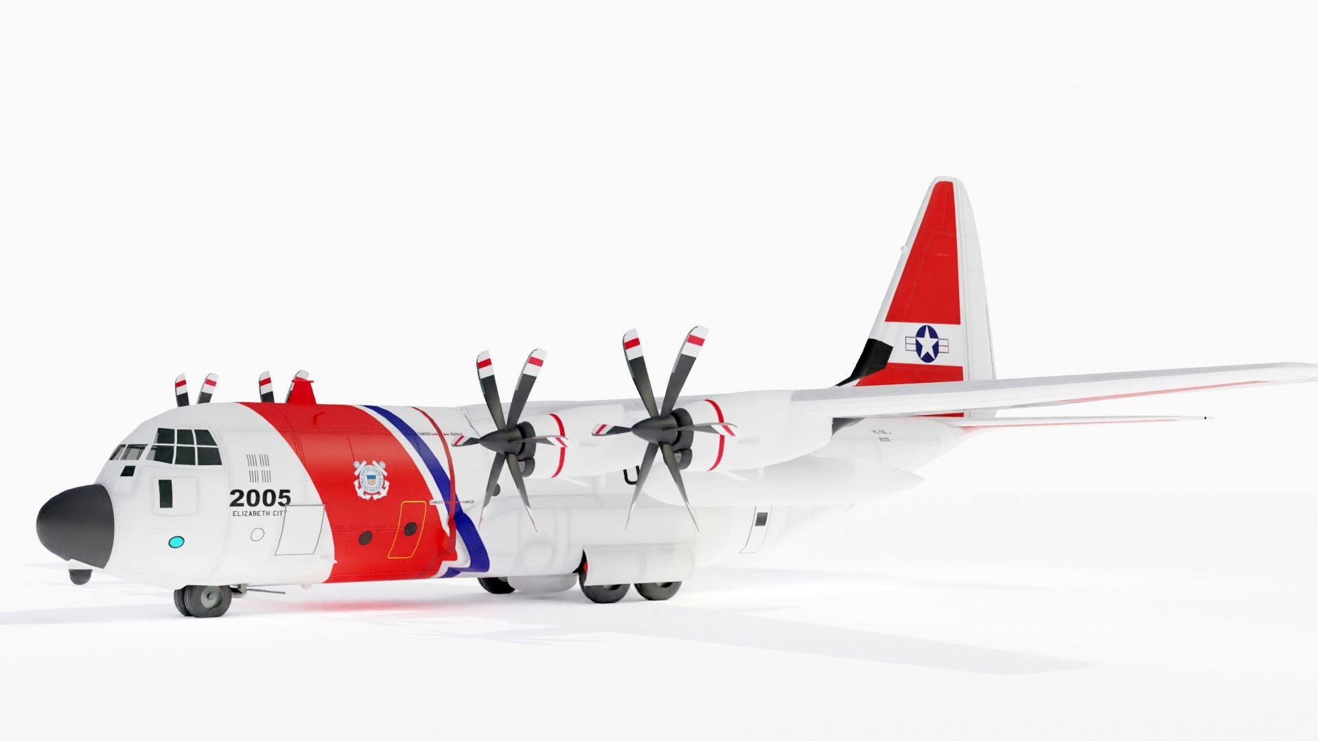 3d Coast Guard Hc-130j Model