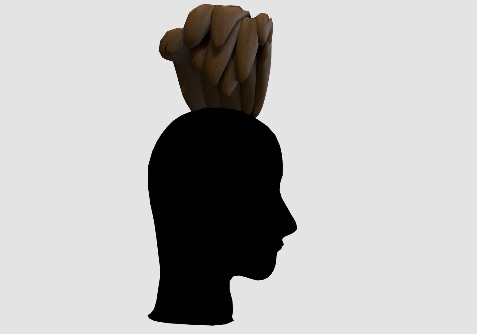 Punk Wavy Hairstyle 3D Model - TurboSquid 1931874