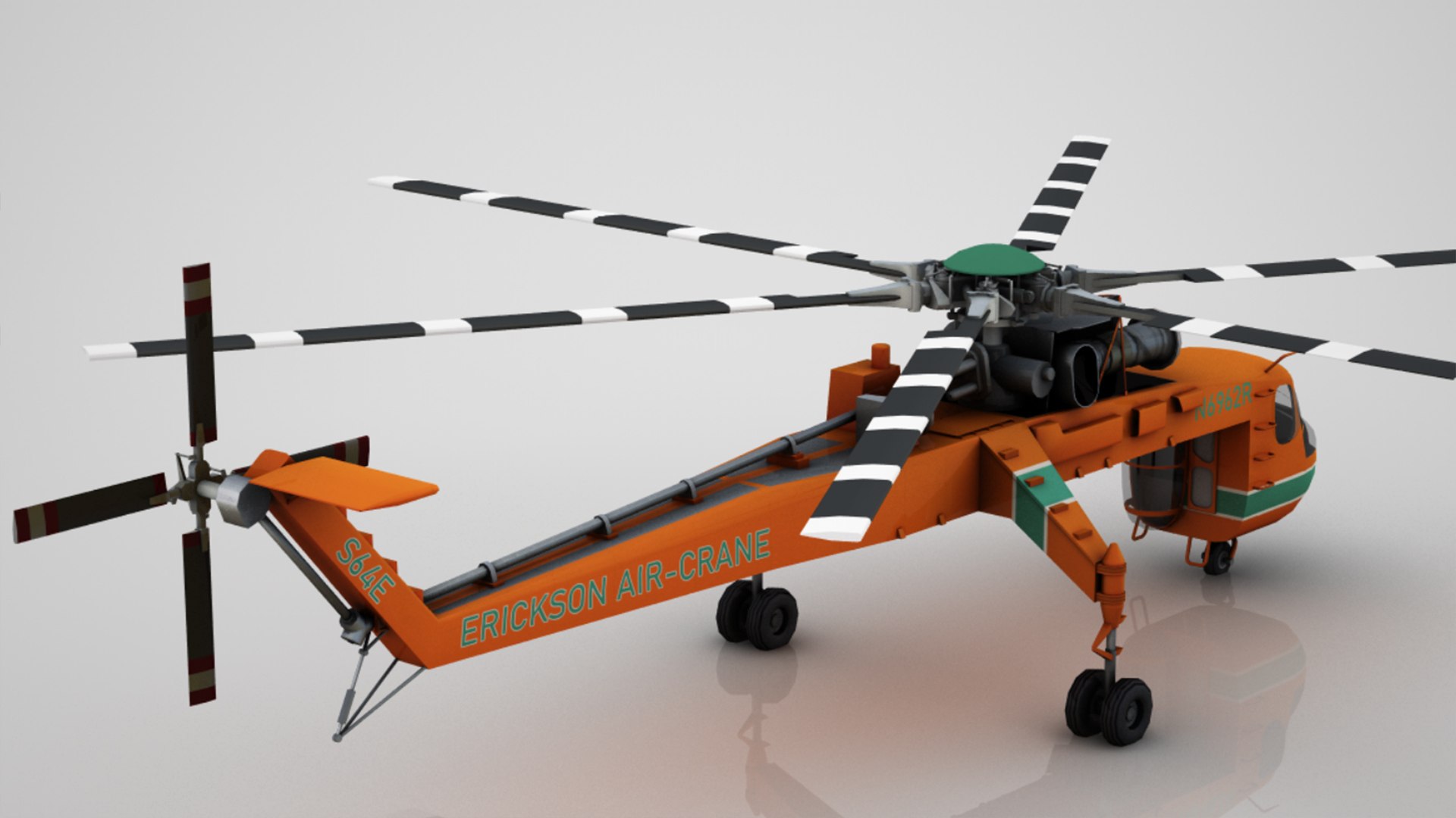 S-64 SkyCrane 3D model - TurboSquid 1758514