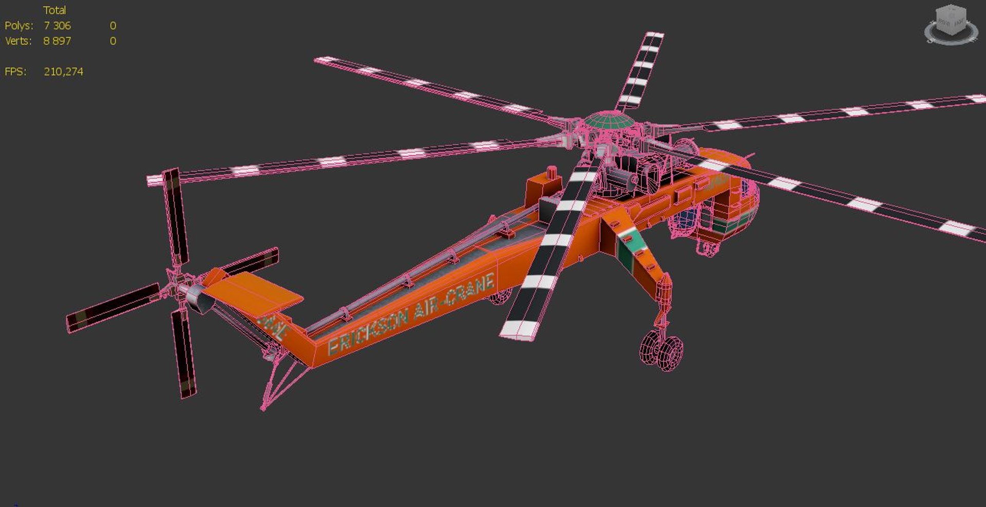S-64 SkyCrane 3D model - TurboSquid 1758514