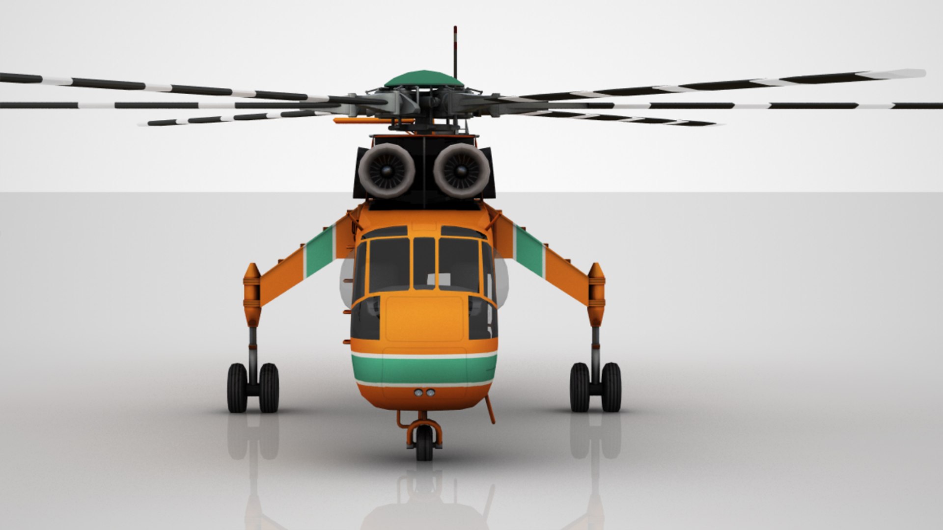 S-64 SkyCrane 3D model - TurboSquid 1758514