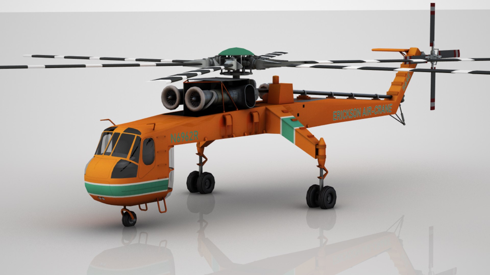 S-64 SkyCrane 3D model - TurboSquid 1758514