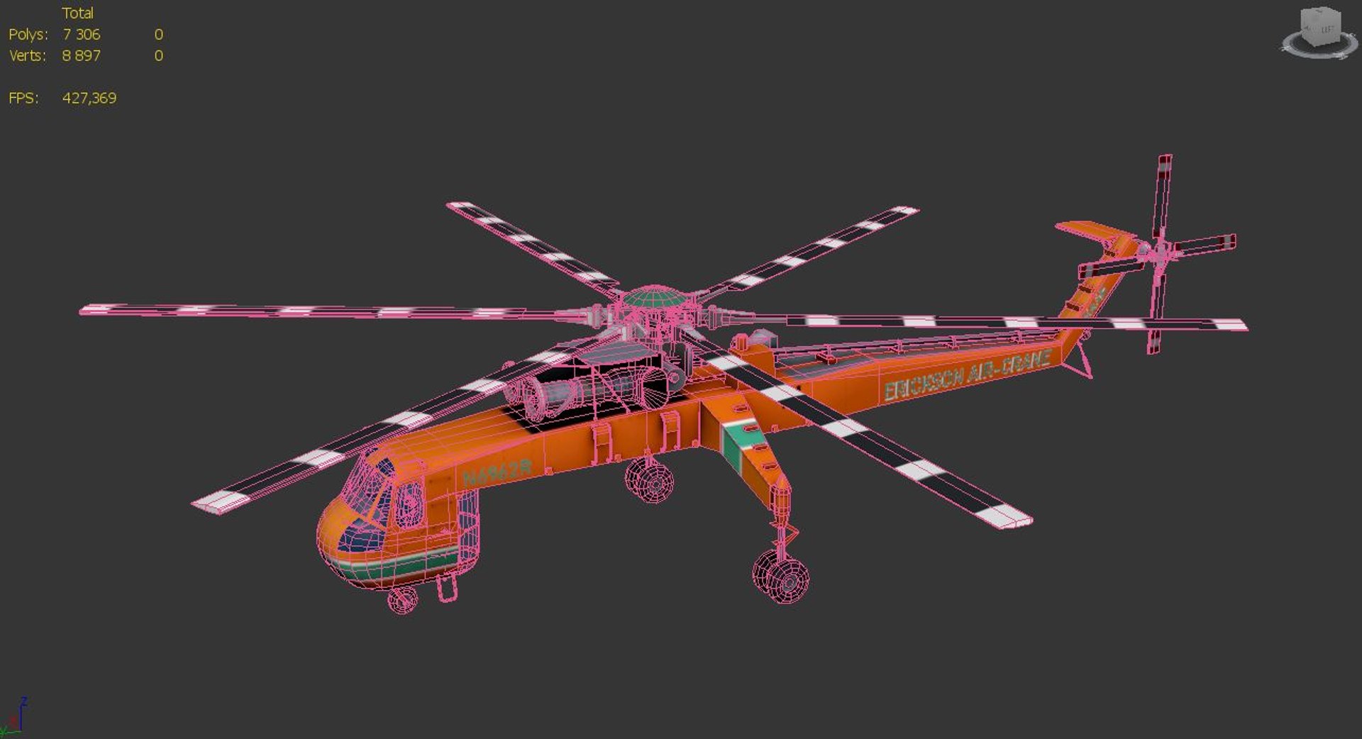 S-64 SkyCrane 3D model - TurboSquid 1758514