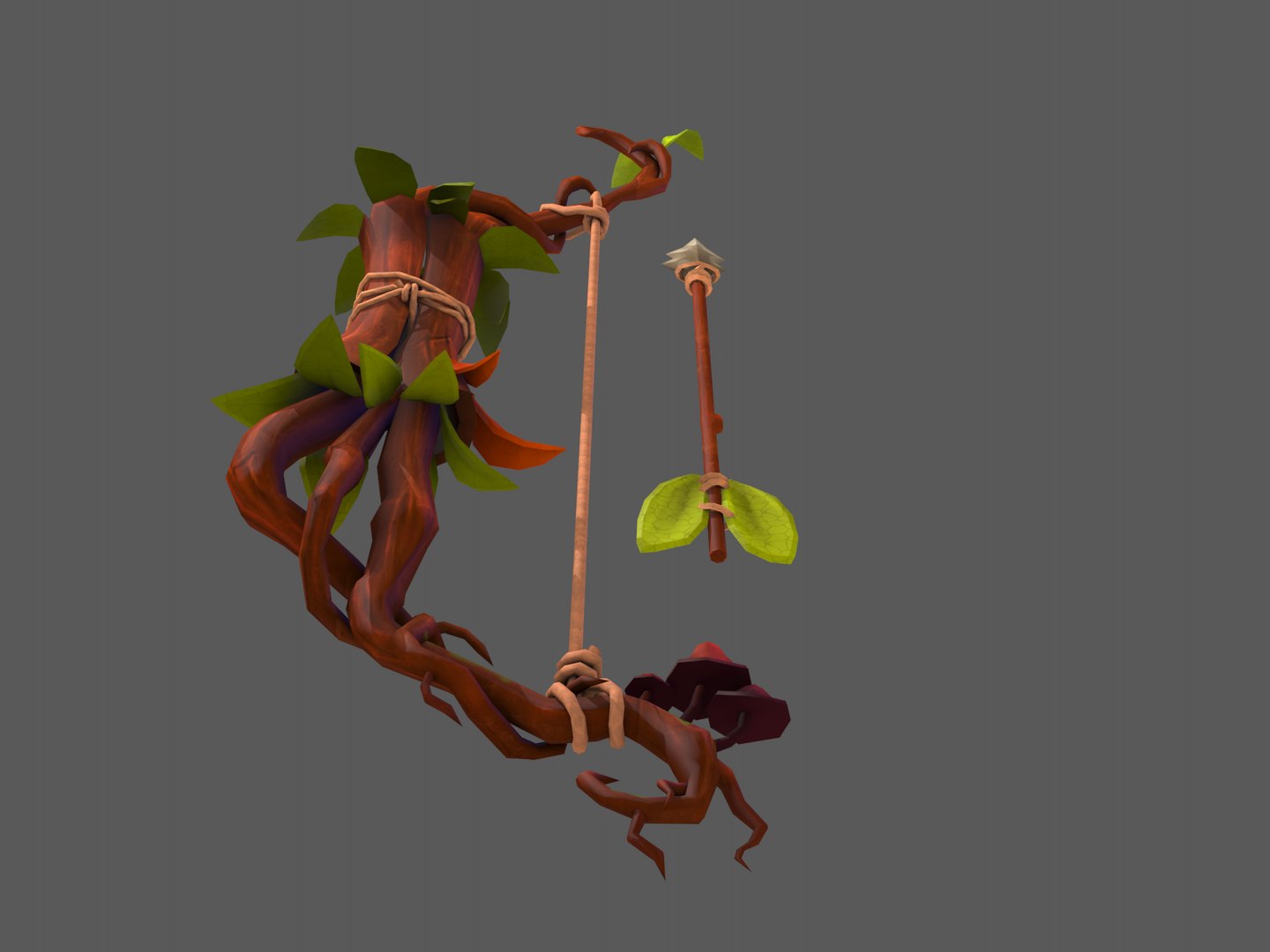 3D Model Stylized Bow Arrow - TurboSquid 1561206