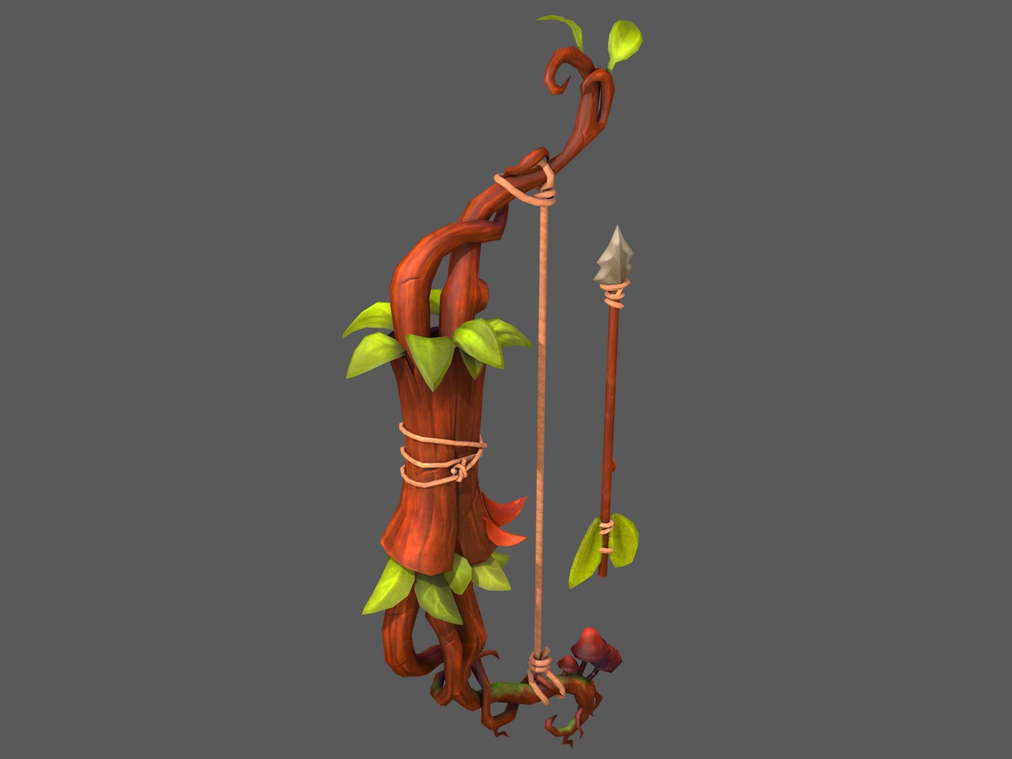 3D Model Stylized Bow Arrow - TurboSquid 1561206