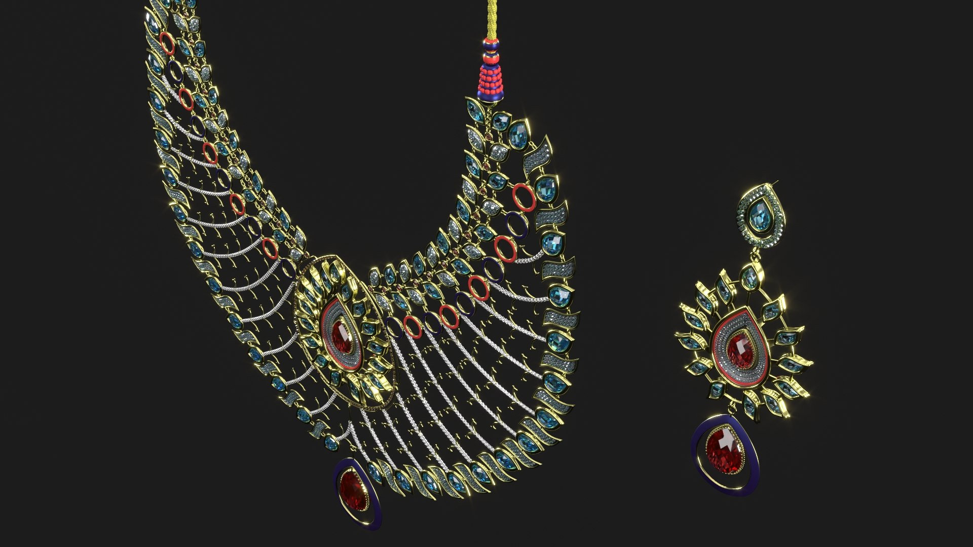 Necklace 3D Model - TurboSquid 1765365