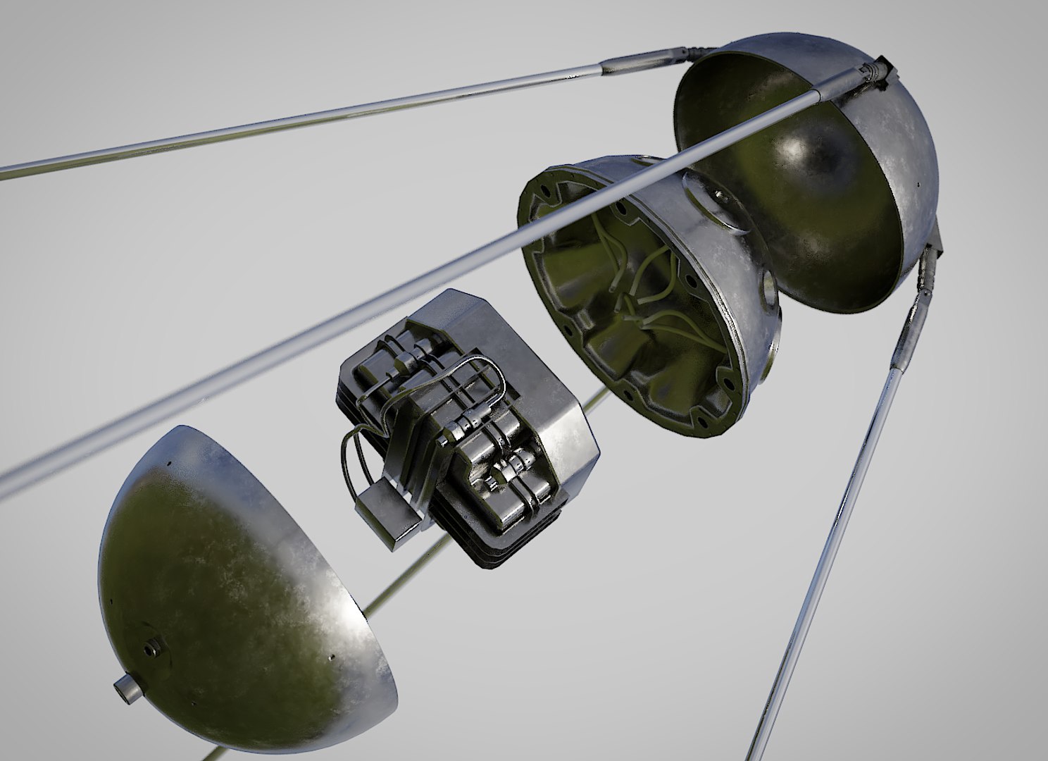 3D Sputnik-1 Sputnik - TurboSquid 1337458