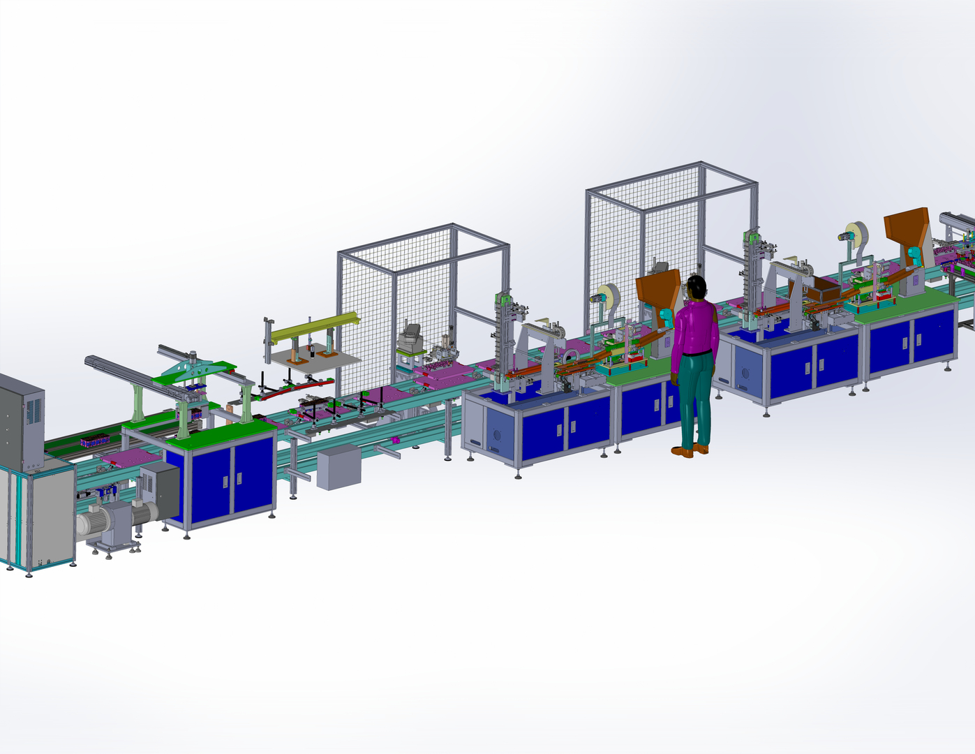 리튬 배터리 셀 자동 조립 라인 3D 모델 - TurboSquid 1853300