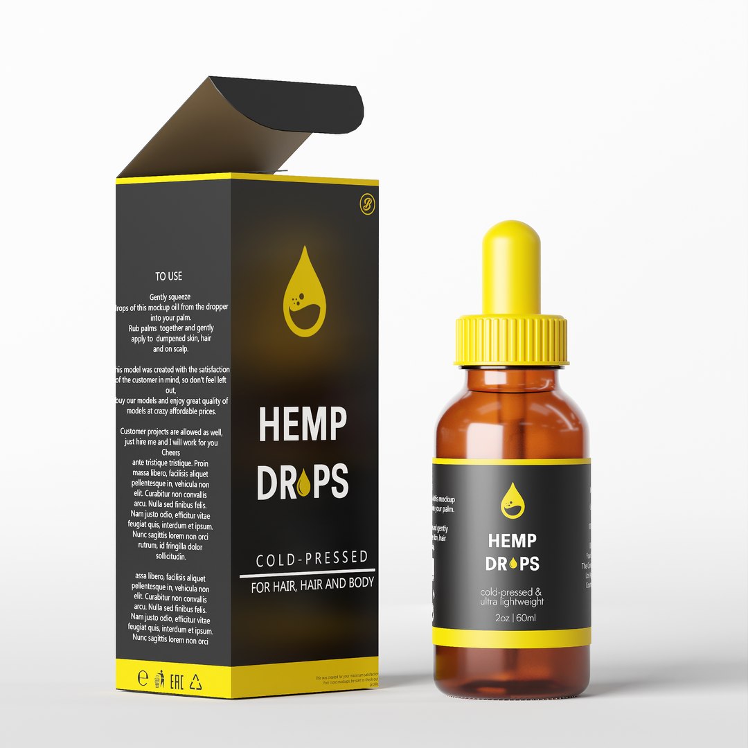 3D Hemp Drops 02 - TurboSquid 2287152