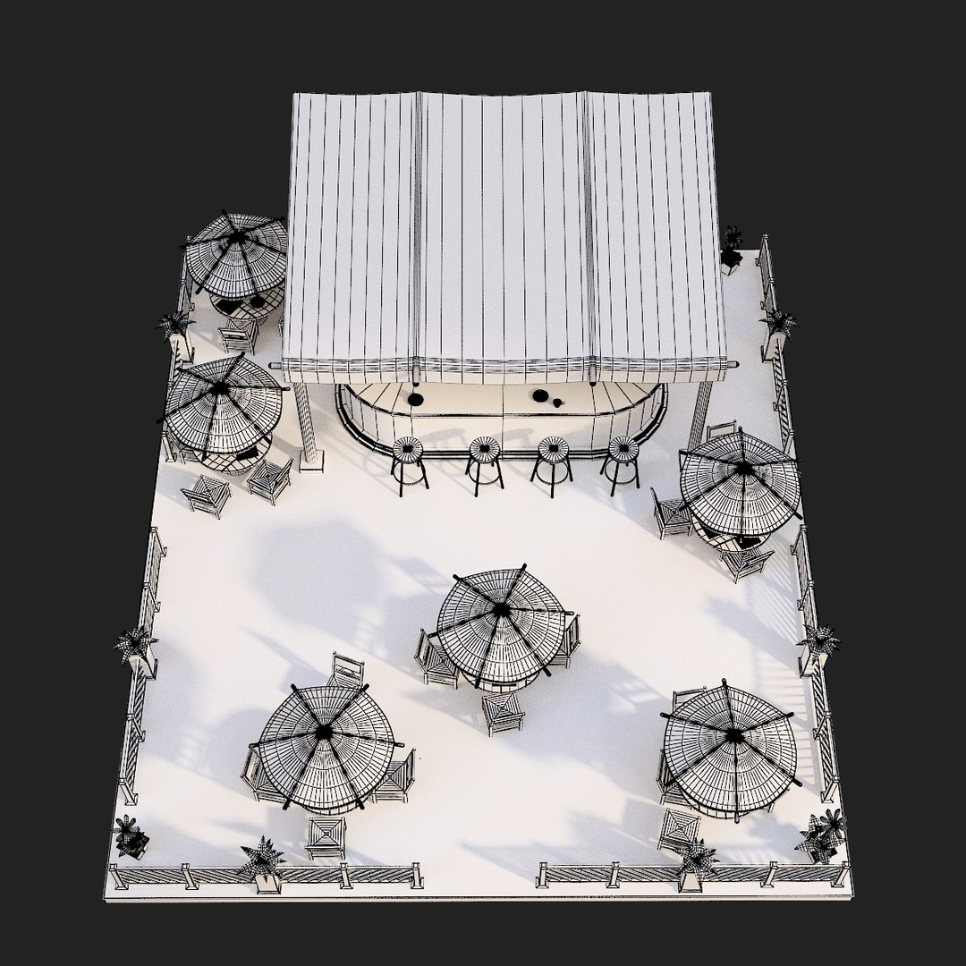 Bar 3D Model - TurboSquid 1429976