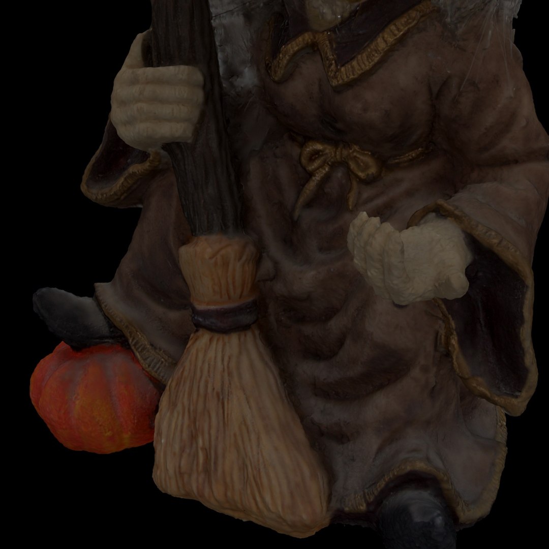 3d Model Witch Scanned Realistic