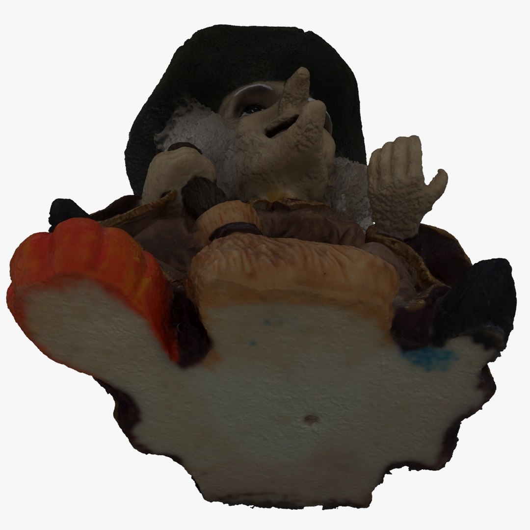 3d Model Witch Scanned Realistic